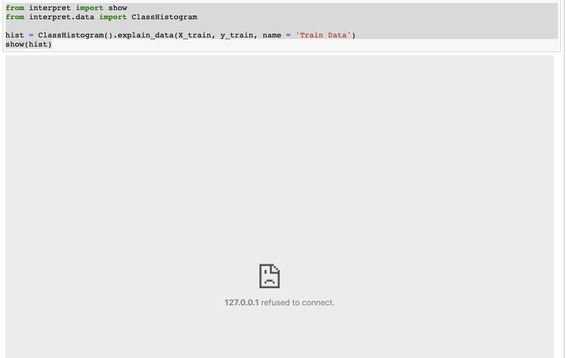 Unable To Run Explained Widget · Issue 259 · Interpretml Interpret · Github