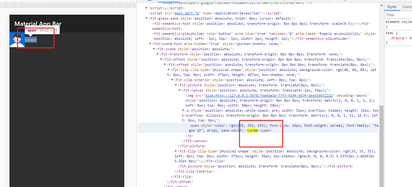 Web Html Textoverflowellipsis Is Not Rendered If Row Contains An Image Followed By Text 