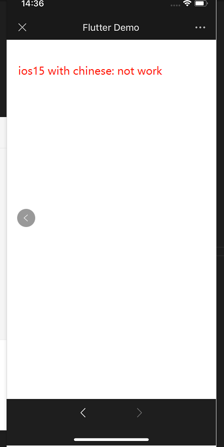 Web Flutter Web With Flutterwebrendererhtml On Ios15 Safari。 When 9699