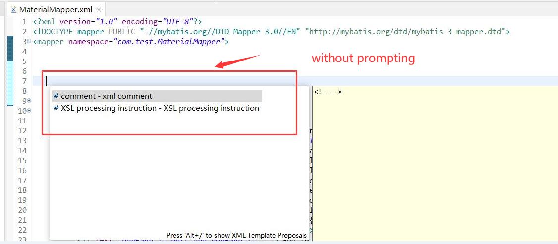 Mybatis Xml Cannot Complete The Automatic Prompt · Issue 701 · Spring Projects Sts4 · Github