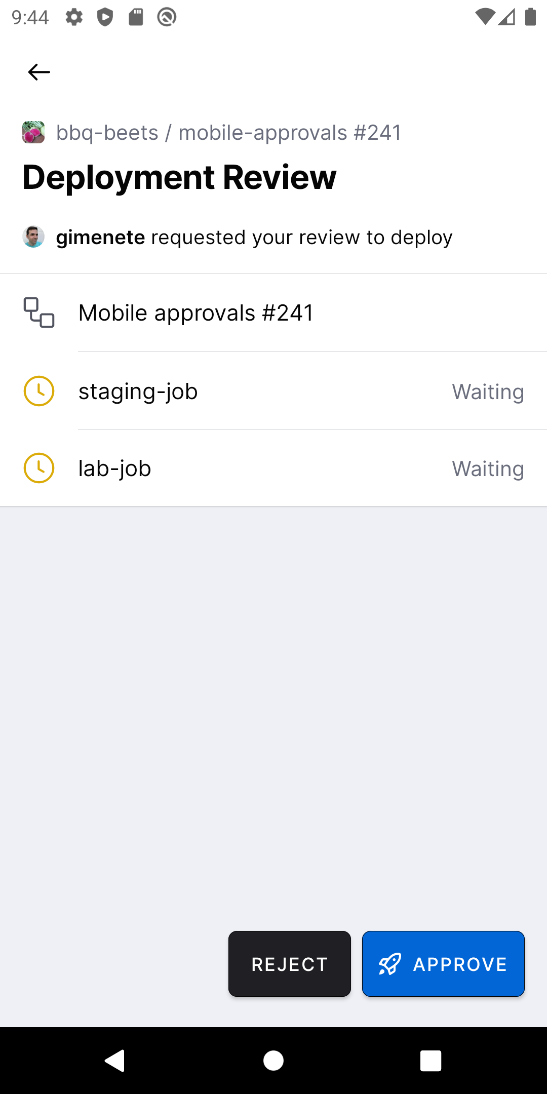 Reviewing Deployments on GitHub Mobile - GitHub Changelog