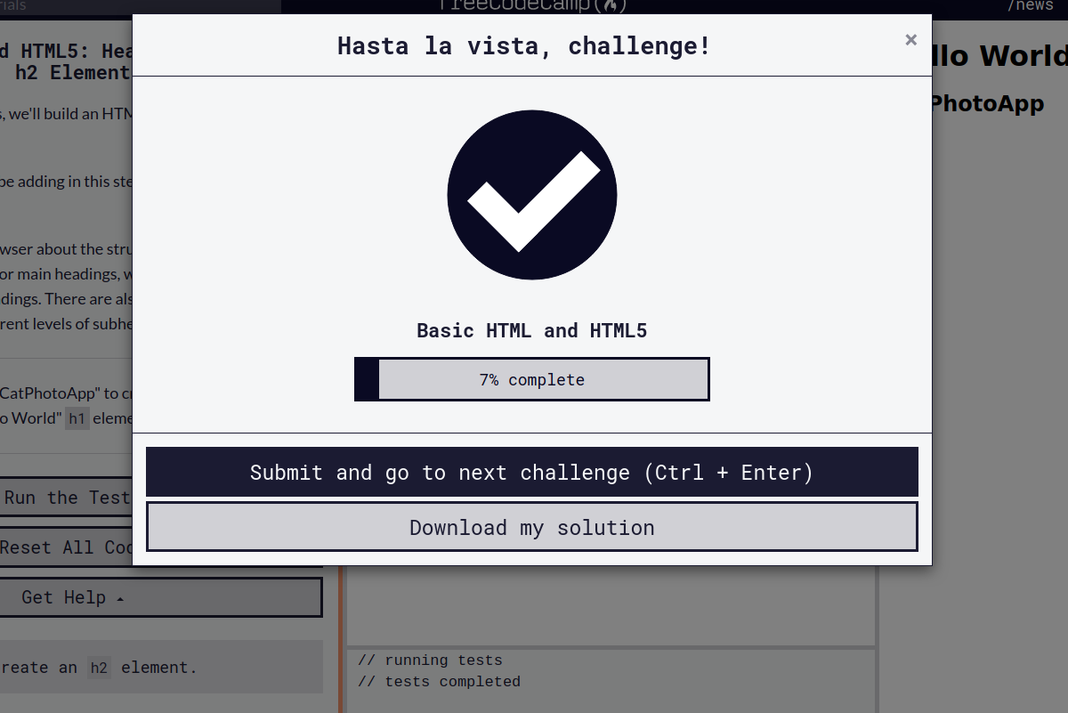 "Submit and go to next challenge" should take you to the next not done ...