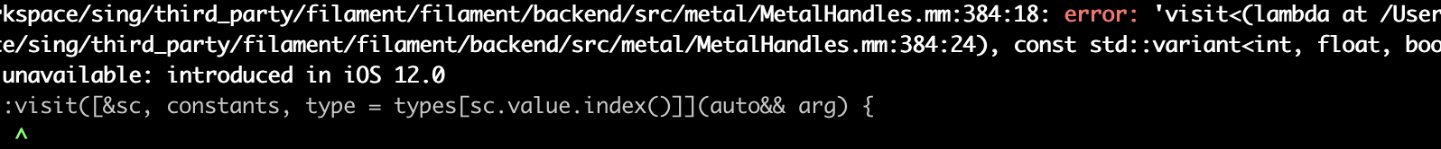iOS debug build broken · Issue #6893 · google/filament · GitHub