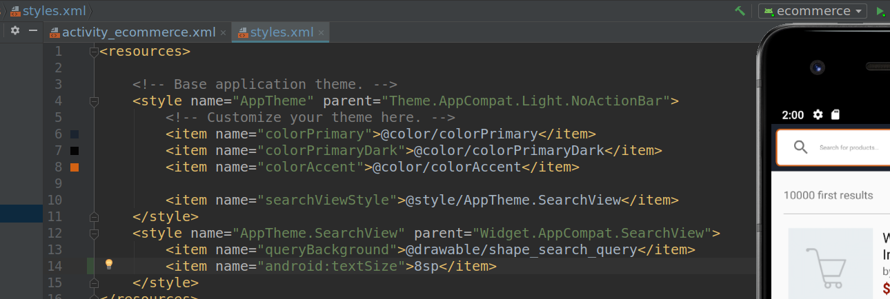 Allow SearchBox text size to be styleable · Issue #156 · algolia/instantsearch-android · GitHub