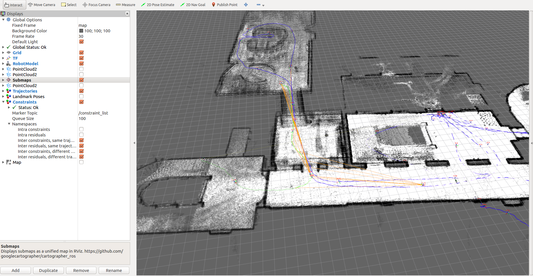 few INTER Constraints when doing Pure Localization 3D SLAM · Issue #993 · cartographer-project ...
