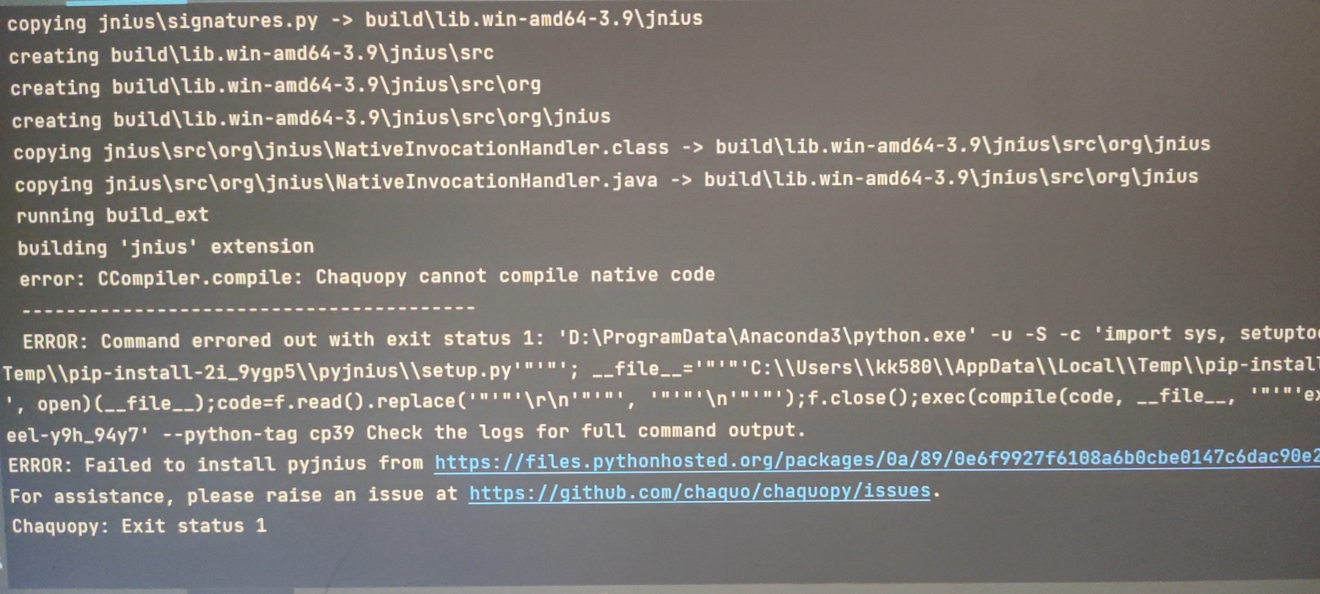 build failed when install kivy · Issue #710 · chaquo/chaquopy · GitHub