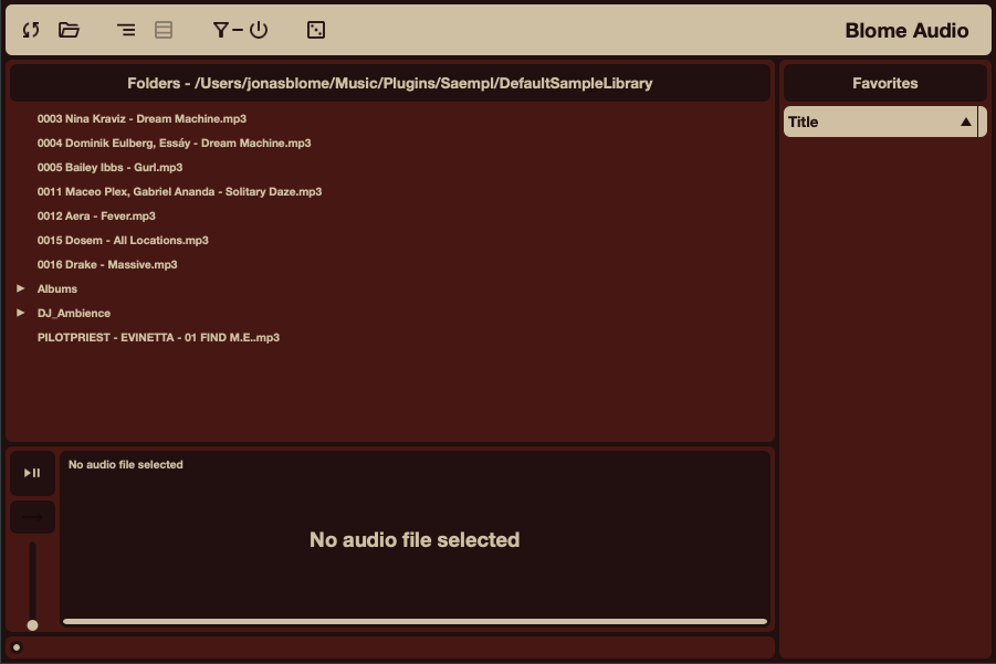 GitHub - jonasblome/Saempl: A sample manager audio plug-in for ...