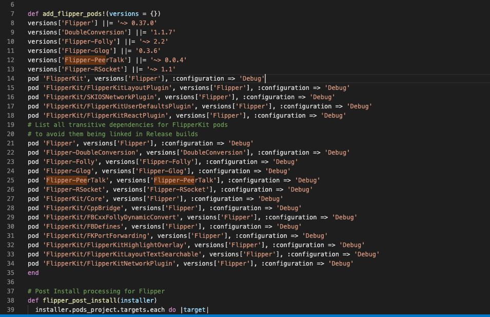 Xcode is compiling Flipper on Release mode · Issue #1057 · facebook/flipper · GitHub