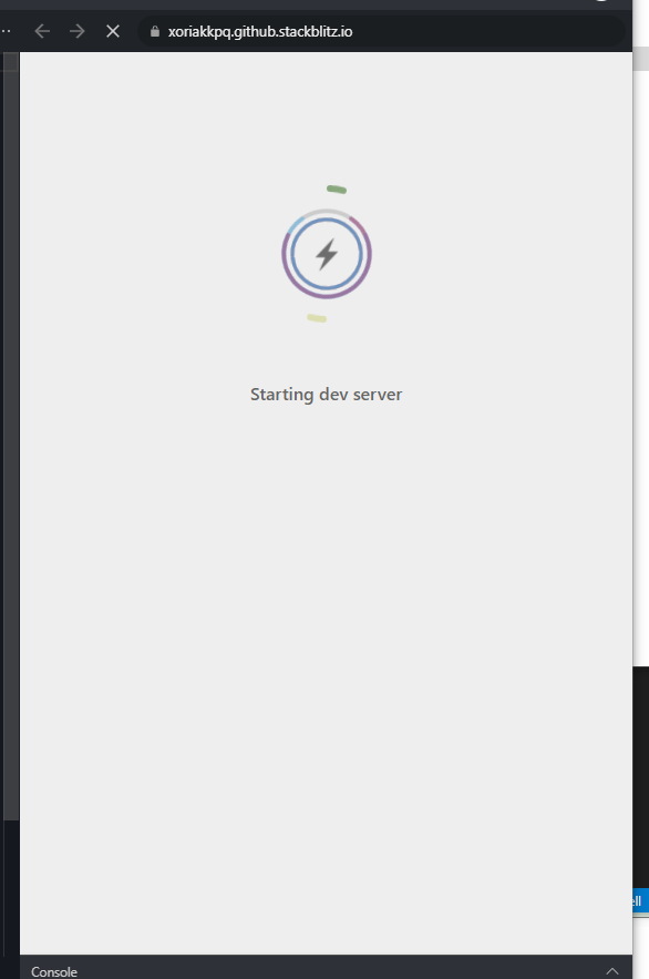 stackblitz stuck in" connecting to dev server" · Issue #1649 · stackblitz/core · GitHub