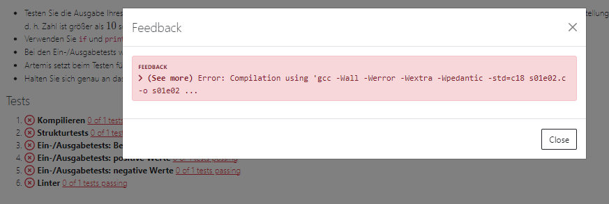 There should be the option to give positive feedback, even if no test ...