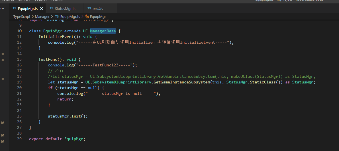 【Unreal】间接调用继承自UE.GameInstanceSubsystem的ts类函数错误 · Issue #261 · Tencent/puerts · GitHub