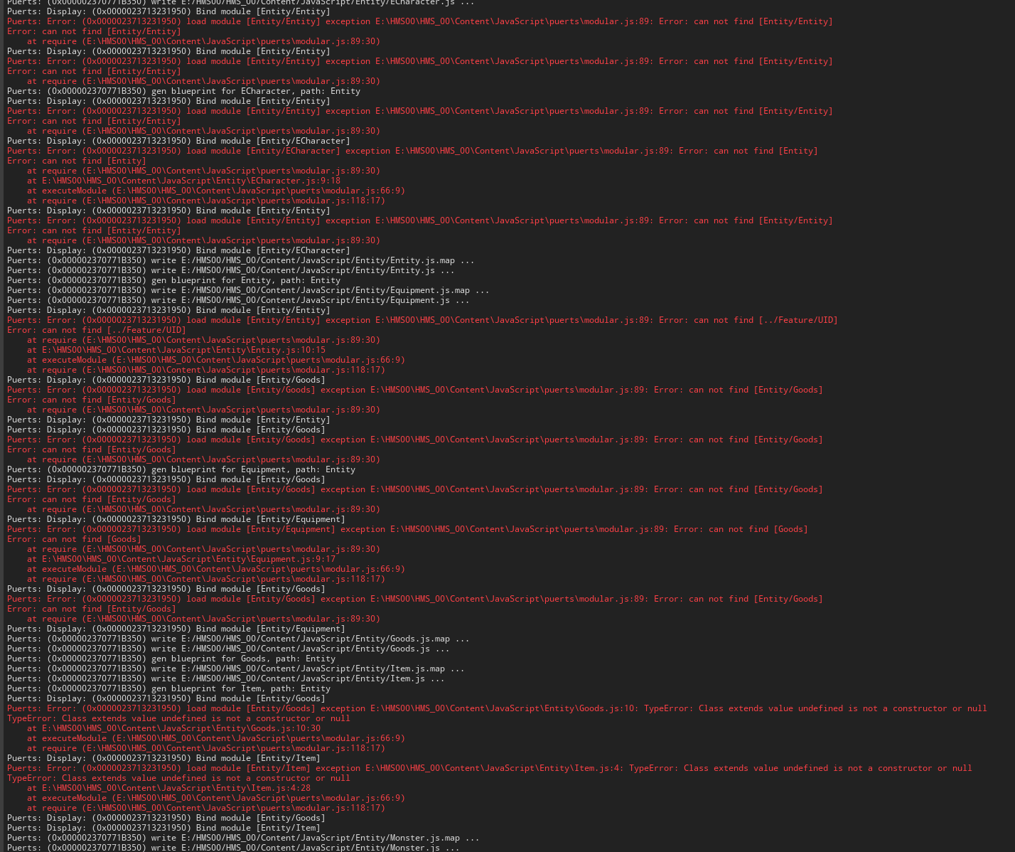 【Unreal】自动模式下，删除JavaScript下自己写的文件夹文件，重新打开ue编辑器，重新生成时，会报错， · Issue #288 · Tencent/puerts · GitHub