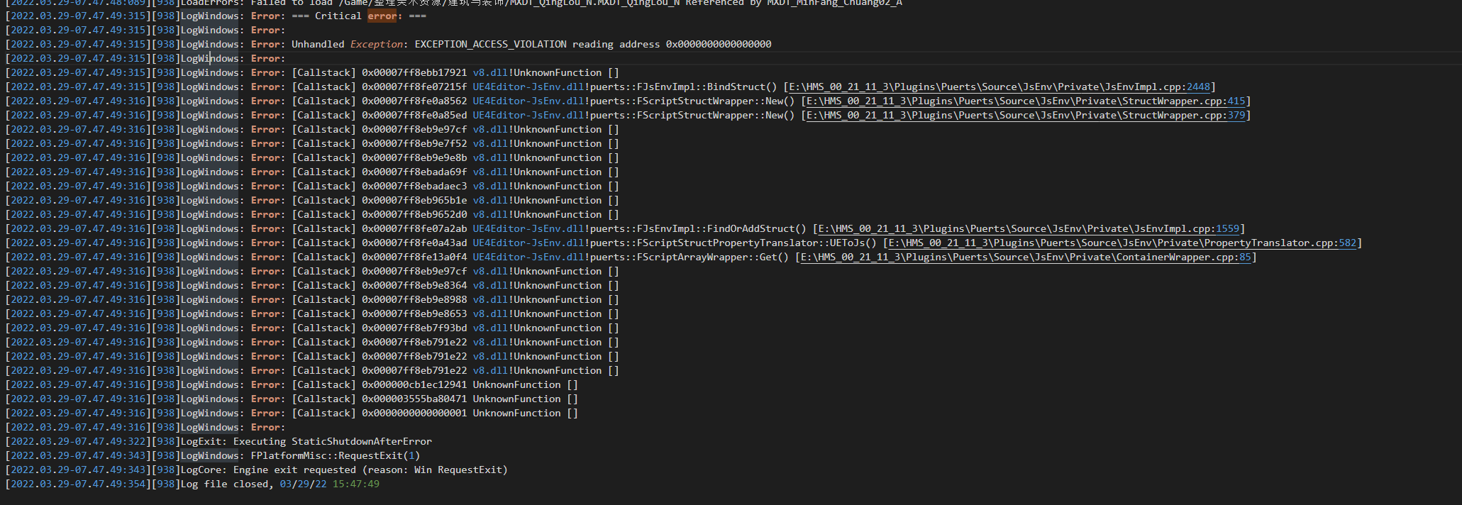 【UE】项目更新到1162版本，运行时发生奔溃 · Issue #721 · Tencent/puerts · GitHub