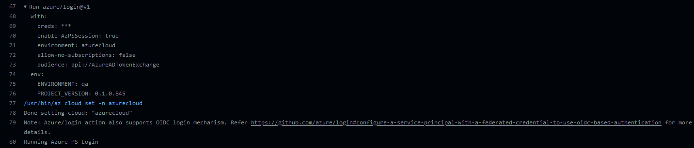 Login failed with the same credentials · Issue #295 · Azure/login · GitHub