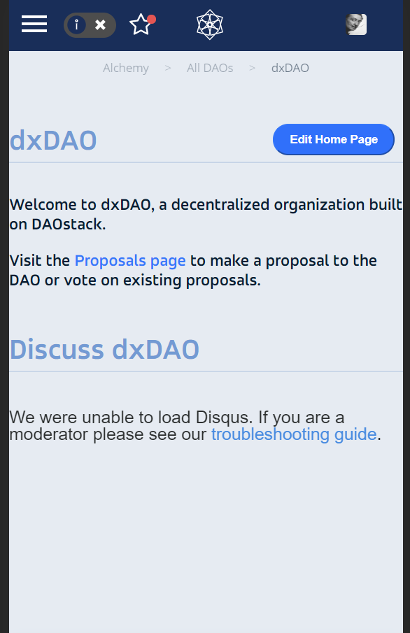 DAO landing page needs left/right padding on mobile · Issue #1773 · daostack/alchemy · GitHub