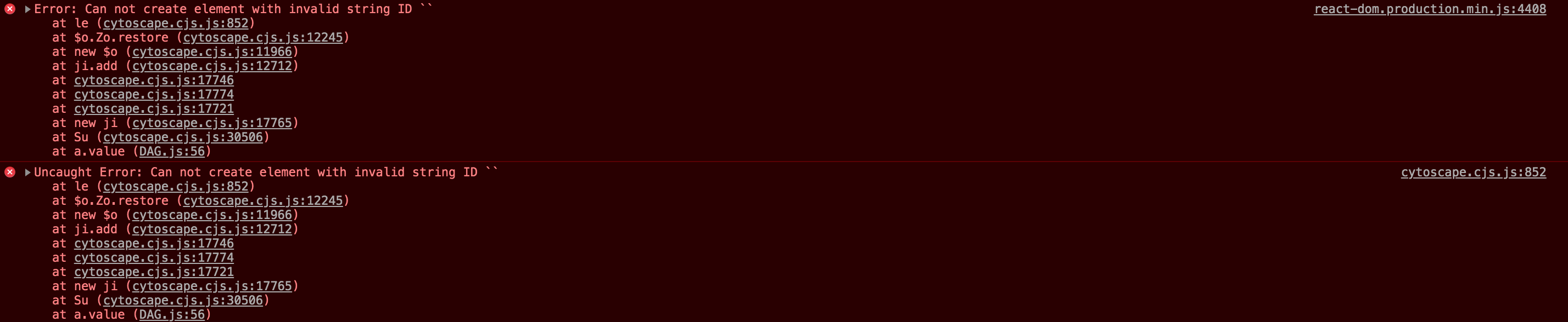 Error: Can not create element with invalid string ID `` · Issue #634 ...