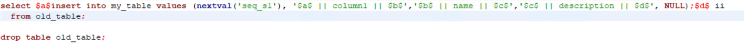 Wrong Interpretation Of Named Dollar Quotes When Generating Inserts With Quotes Postgres 