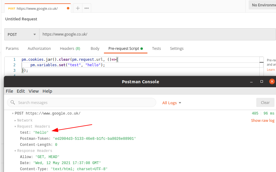 pm.cookies.jar().clear() breaks local and environment variable handling in request · Issue #9930 ...