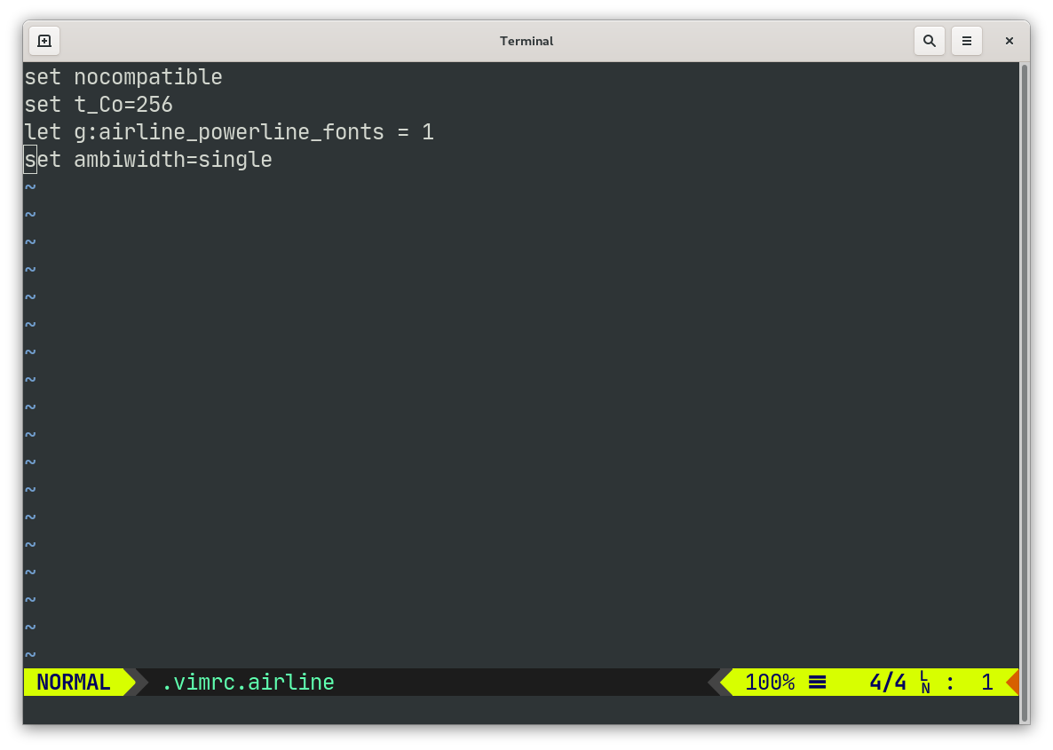 Spaces in the powerline symbol when set ambiwidth double in vim · Issue #232 · JetBrains ...