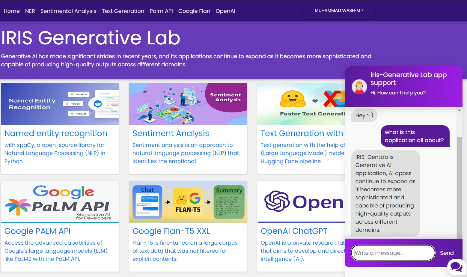 GitHub - mwaseem75/iris-GenLab: IRIS Generative Lab app