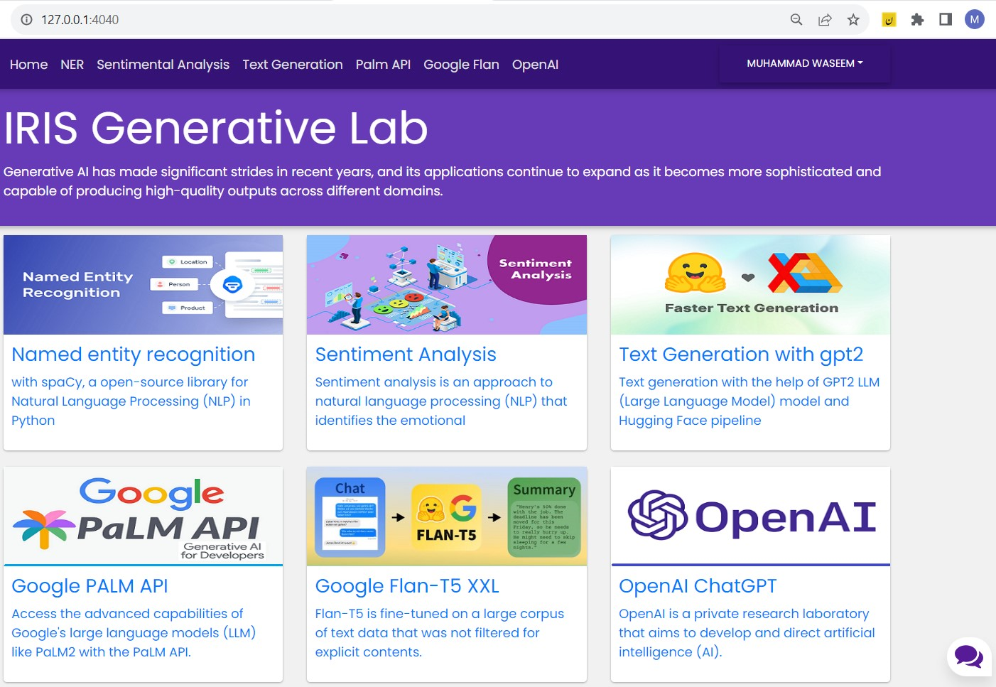 GitHub - mwaseem75/iris-GenLab: IRIS Generative Lab app