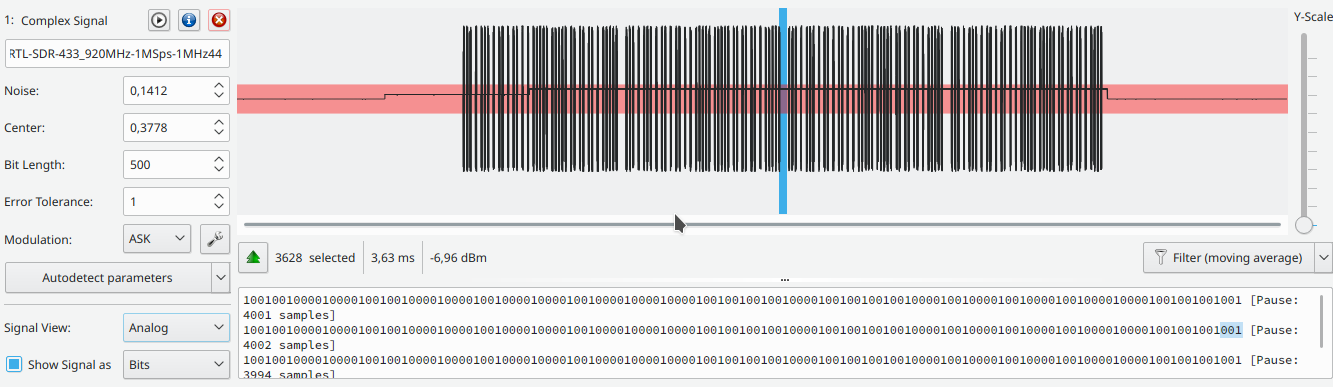 Pause threshold isn't respected in Interpretation window · Issue #681 · jopohl/urh · GitHub