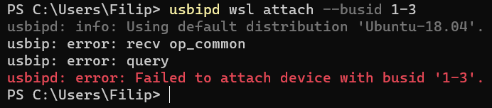 usbipd: Failed to attach device with busid - USB webcam problem, others work · Issue #8375 ...