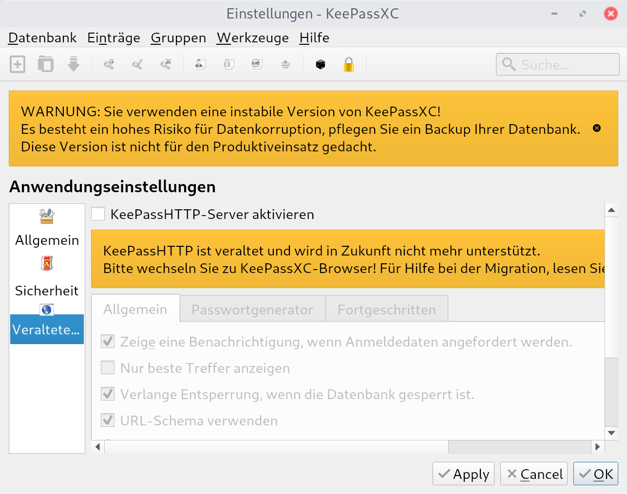 Can't register KeePassHTTP extensions keys on Archlinux · Issue #724 · keepassxreboot/keepassxc ...