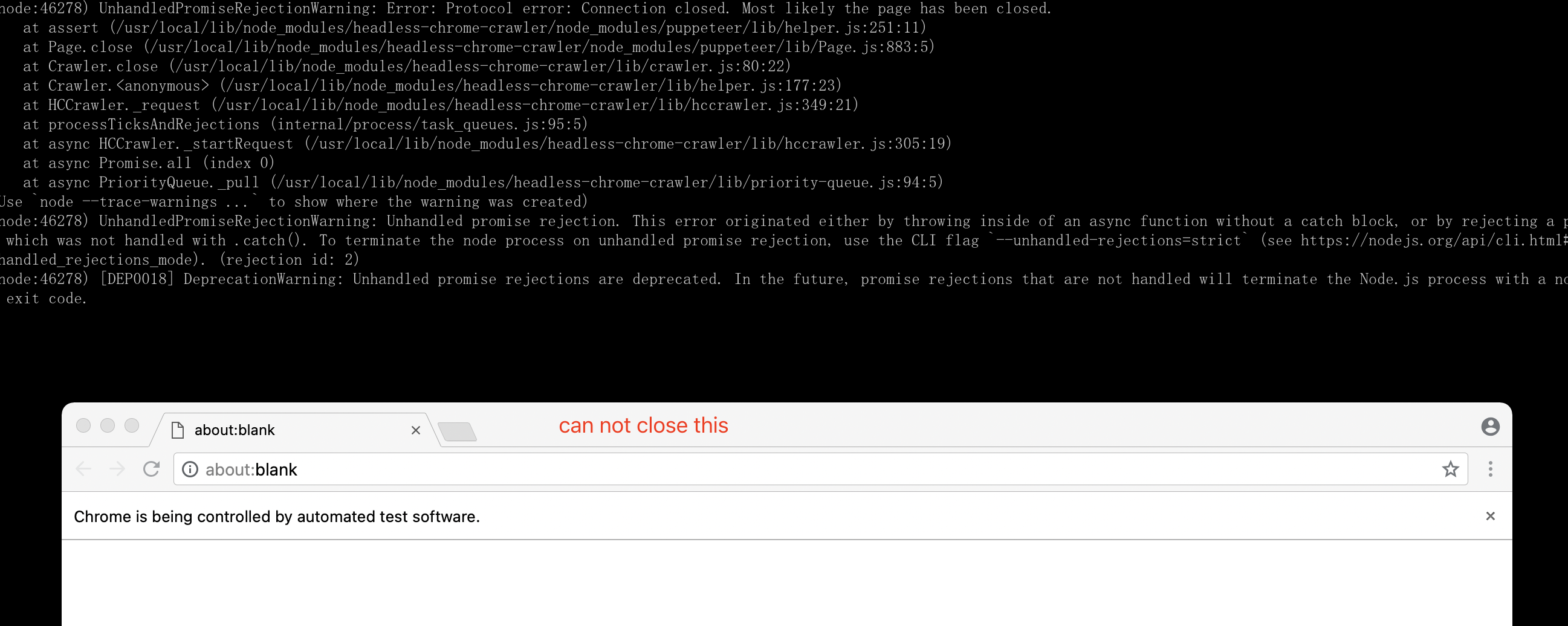 [bug]hang .......... · Issue #383 · yujiosaka/headless-chrome-crawler · GitHub