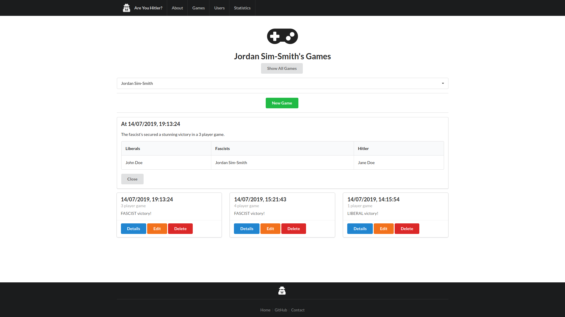 GitHub - jordansimsmith/secret-stats: Web application to track records ...