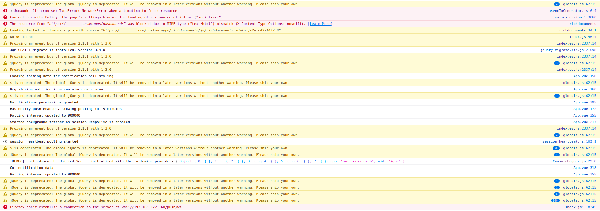Blank configuration screen · Issue #2211 · nextcloud/richdocuments · GitHub