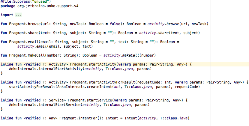 [Feature] Support android.support.v4.app.Fragment · Issue #417 · Kotlin/anko · GitHub