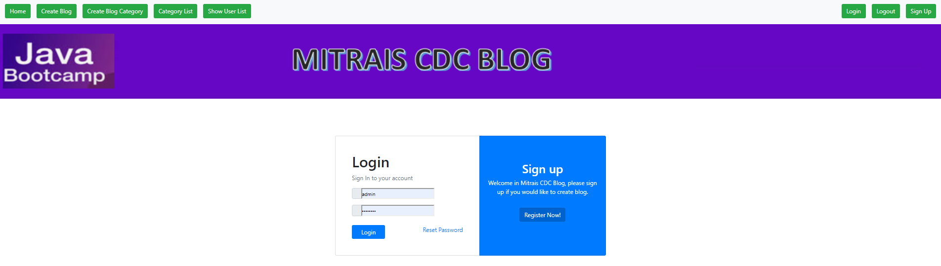 GitHub - Arakh/blog-frontend-application: CDCBootcamp Mitrais Team-2