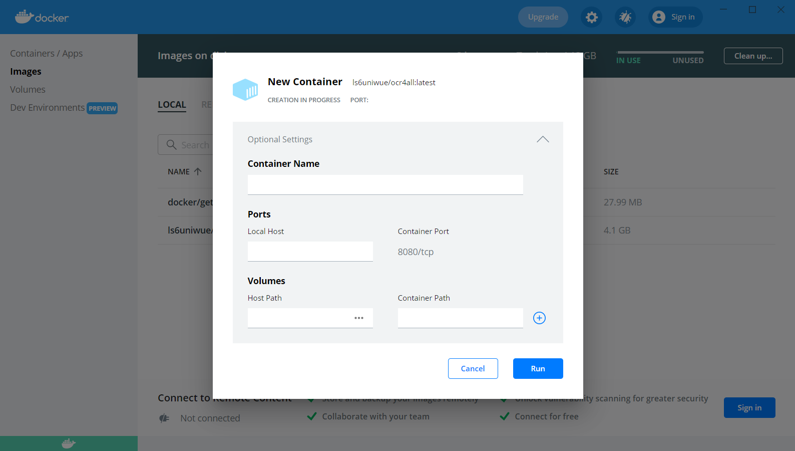 Initialization of the container · Issue #120 · OCR4all/OCR4all · GitHub