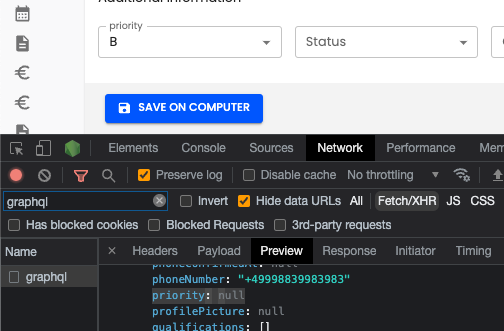 Query "removing" properties with null values and, when submitting a mutation, setting the ...