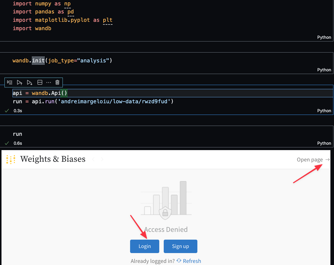 [API] Web pages not responsive in VSCode · Issue #3353 · wandb/wandb ...