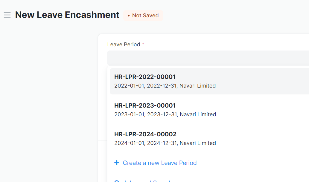 Leave Period in Leave Encashment does not filter out inactive Leave Periods · Issue #666 ...