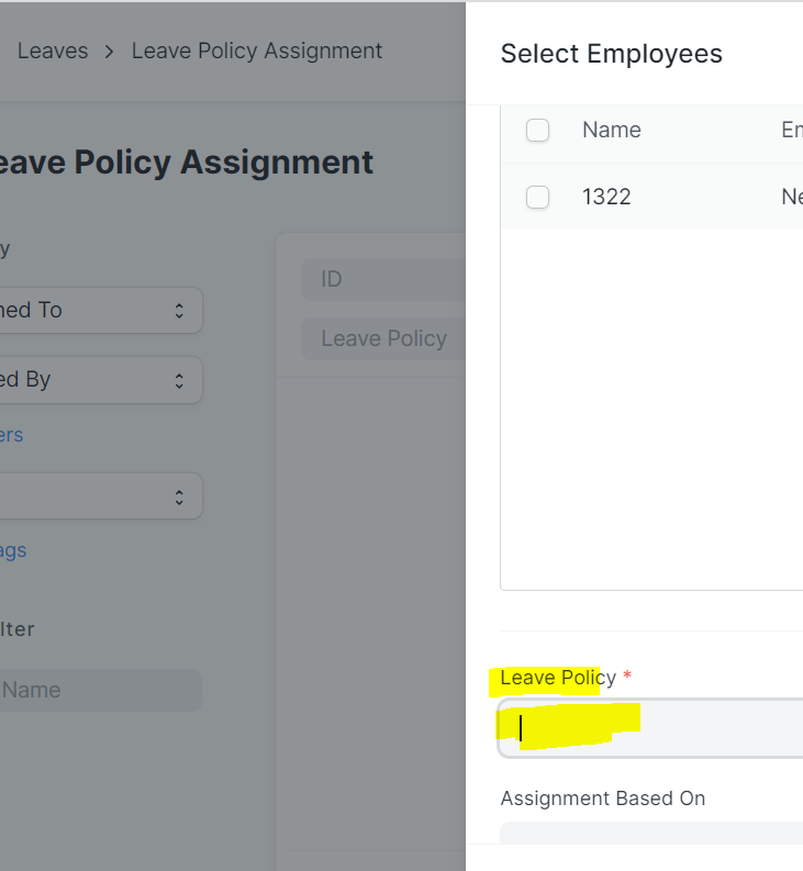 Leave Policy displays draft Leave Policies, on Bulk Leave Policy Assignment · Issue #771 ...