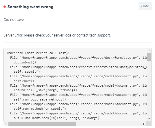 Error on Opening Stock Submission-Version-ERPNext: v11.0.3-beta.10 ...
