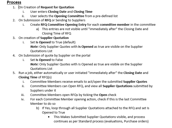Feature Enhancement Request Submitted Supplier Quotes Opening And Evaluation · Issue 16351