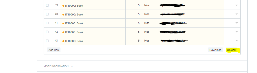 Feature request when uploading many records on child table · Issue #16496 · frappe/erpnext · GitHub