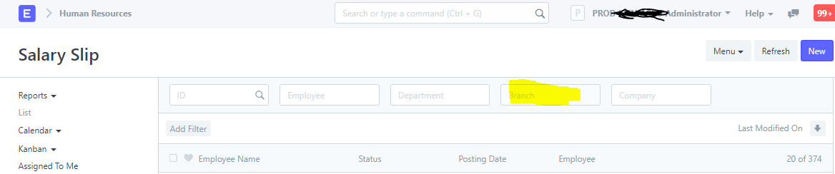 Branch filter uneditabe on salary slip · Issue #16630 · frappe/erpnext · GitHub