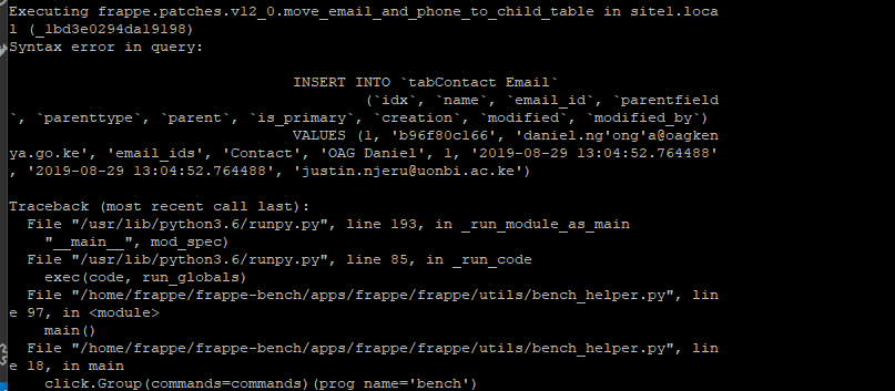 Problem with updating/migrating emails with an apostrophe (')-version ...