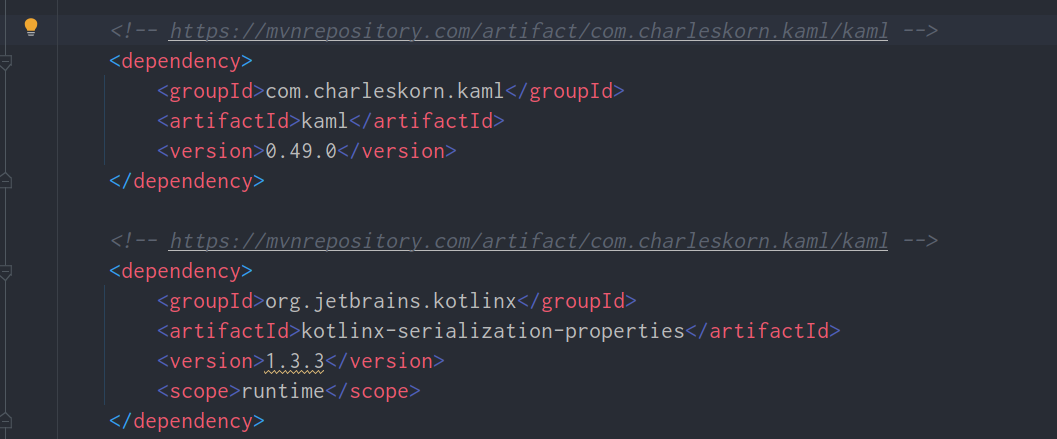 Unable to find the com.charleskorn.kaml:kaml in current classpath, the ...