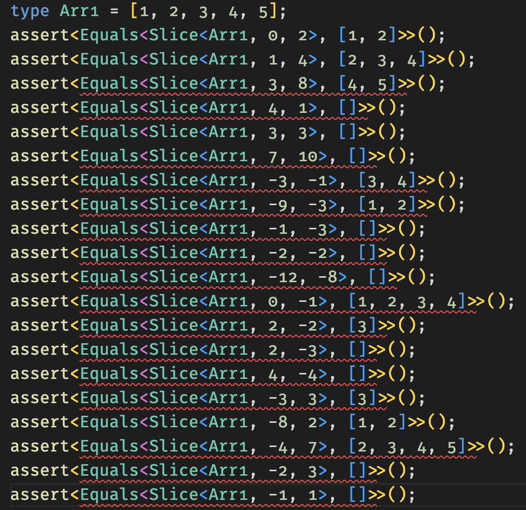 216 - Slice · Issue #4832 · type-challenges/type-challenges · GitHub