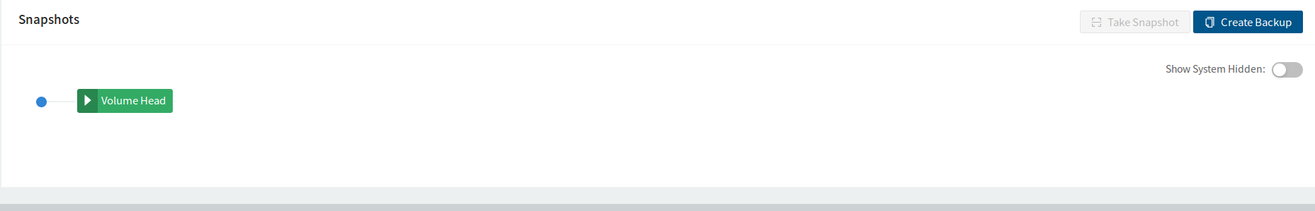 UI: Take Snapshot button is disabled for attached volumes · Issue #848 · longhorn/longhorn · GitHub