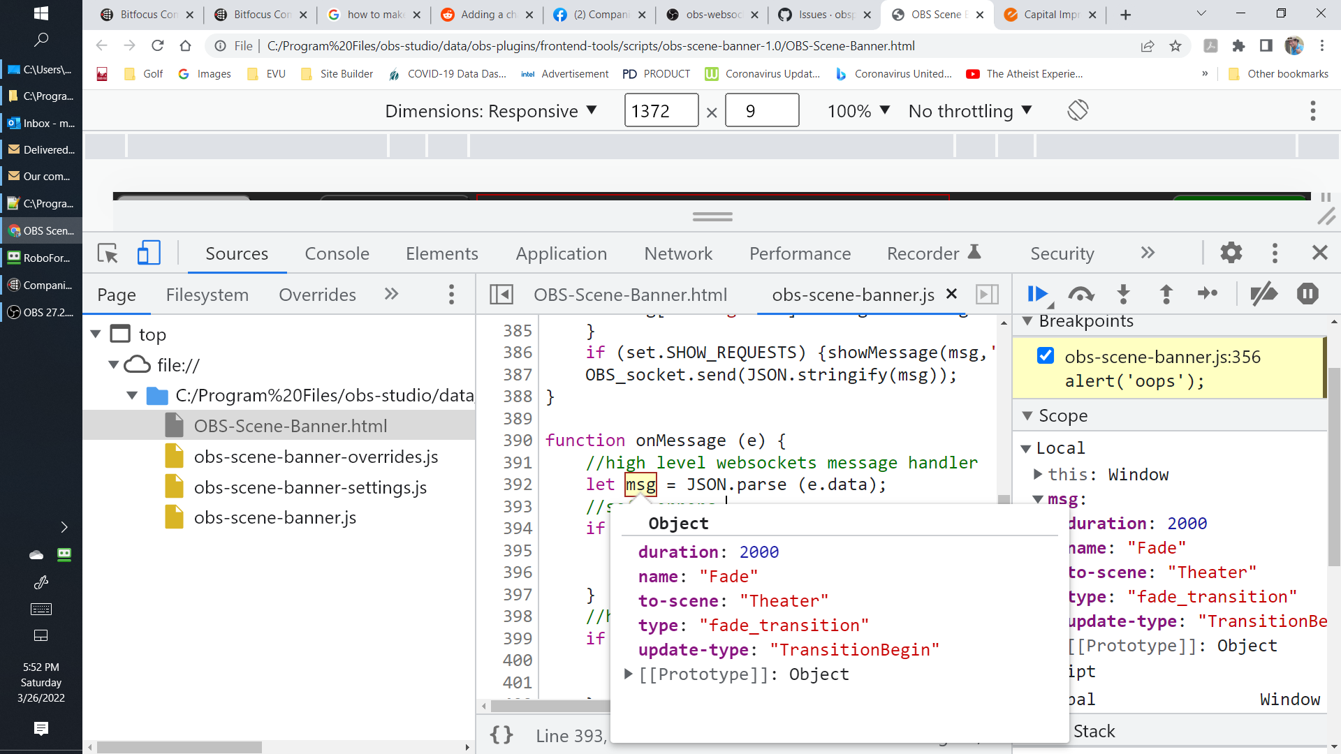 Bug: 'from-scene' field is sometimes absent in response message from TransitionBegin. · Issue ...