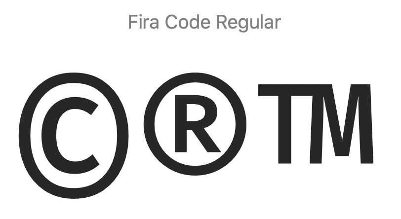 Registered sign at superscript position · Issue #679 · be5invis/Iosevka ...