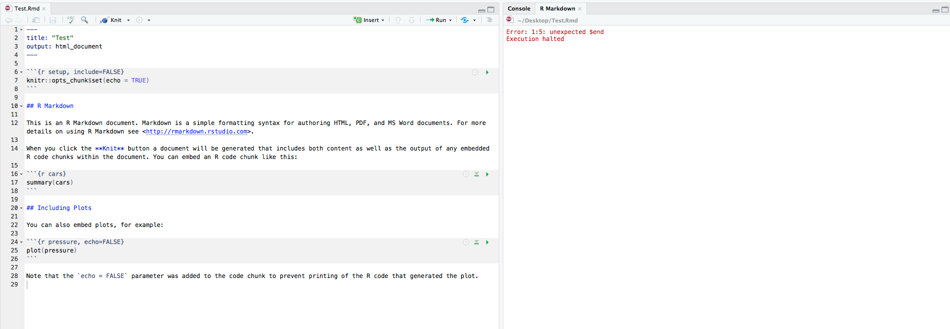 Cant knit to HTML · Issue #1644 · rstudio/rstudio · GitHub