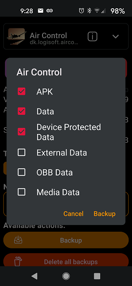[Bug] Backup data selections does not follow choices in backup settings · Issue #625 ...